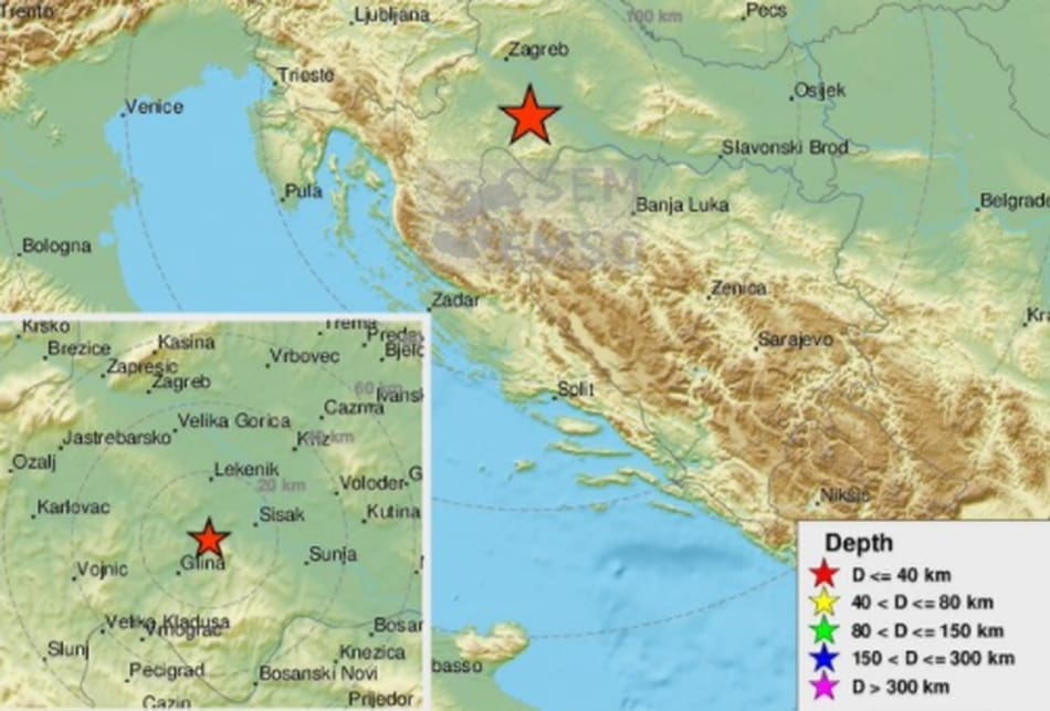 Novi potresi u Petrinji i okolici: Bili su nešto su slabiji | DALMACIJA ...