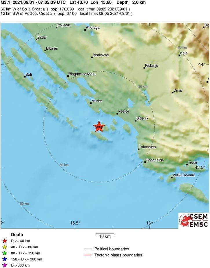 UMJERENO JAK POTRES ZATRESAO DALMACIJU "Bio je poput eksplozije, kratko i bučno" - DALMACIJA DANAS
