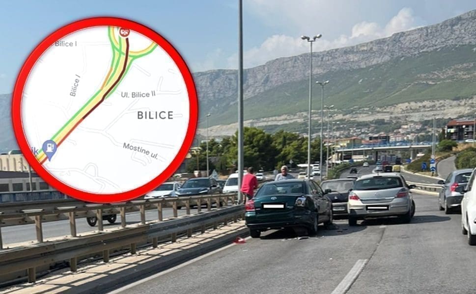 NIZ NESREĆA NA SPLITSKIM PROMETNICAMA Velike su gužve u smjeru Solina i Omiša, kolona je ...