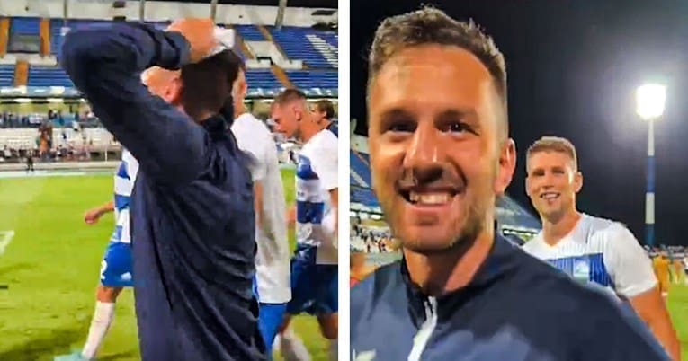 Caktaš u slavlju nakon Hajduka: Kako mi je draga ova pobjeda, popit ...