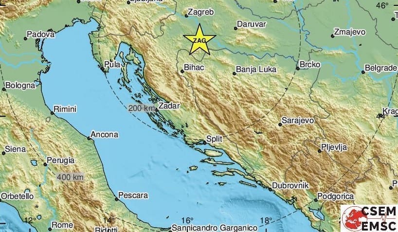 Novi potres u Hrvatskoj, a nastavljena serija podrhtavnja u Jadranskom moru - DALMACIJA DANAS