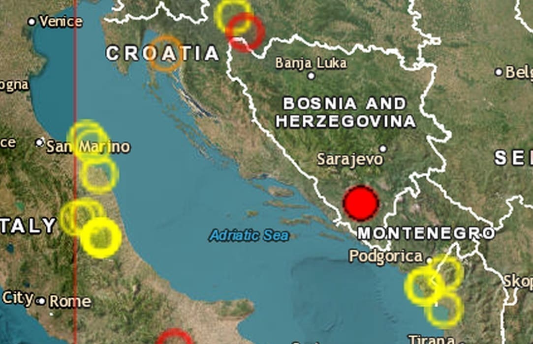 EPICENTAR U HERCEGOVINI Potres u BiH, osjetio se i u Dalmaciji - DALMACIJA DANAS