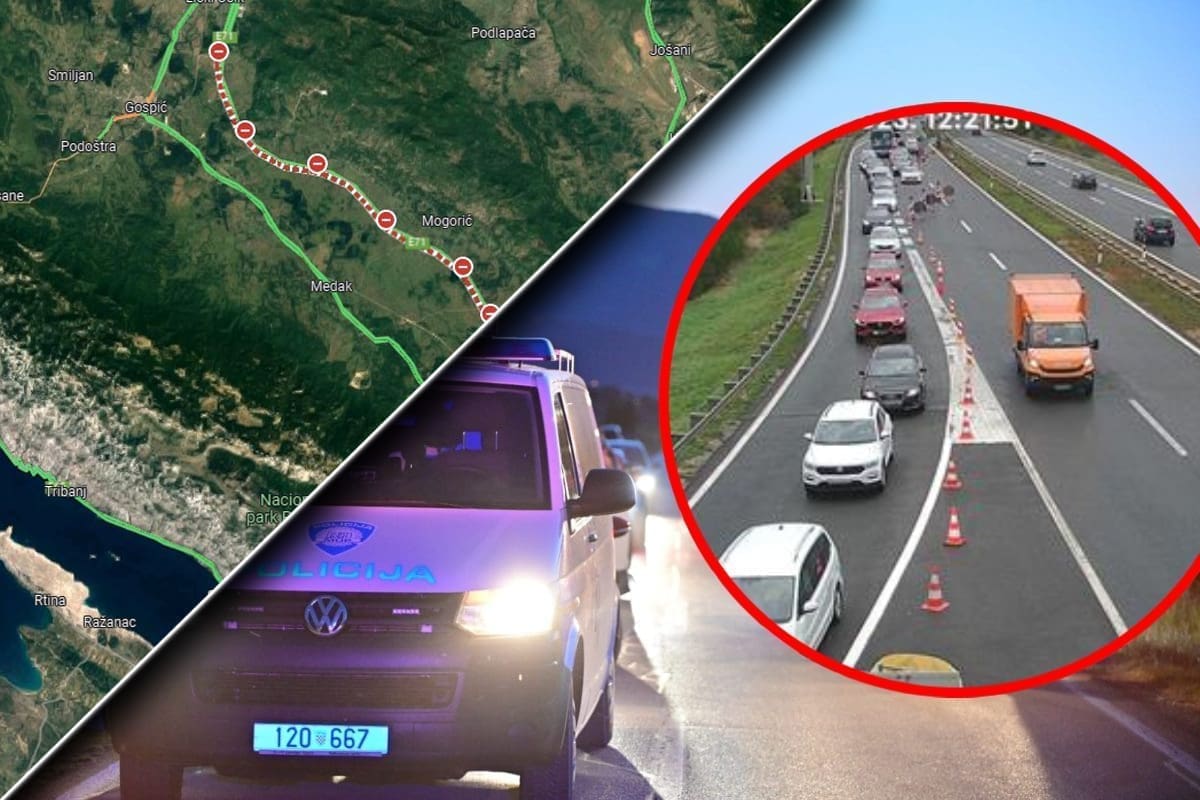 UŽAS NA DALMATINI Prekinut promet na dijelu autoceste, stvorila se kilometarska kolona ...