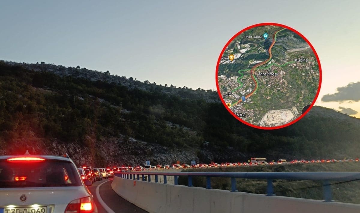 SVI NA POLJUD Prometni kolaps na brzoj cesti Klis-Solin: Mnogi nisu na vrijeme stigli na ...