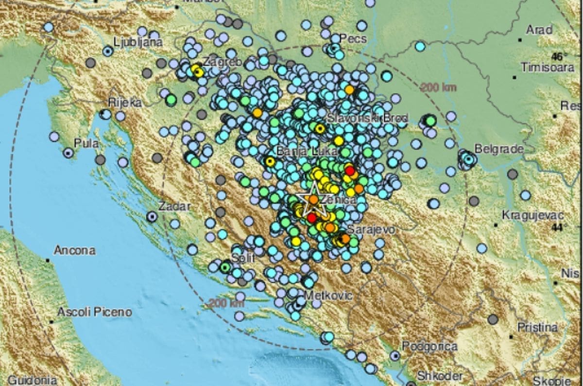 POTRES U BiH OSJETIO SE I U HRVATSKOJ Dio građana Hrvatske dobio obavijesti upozorenja ...