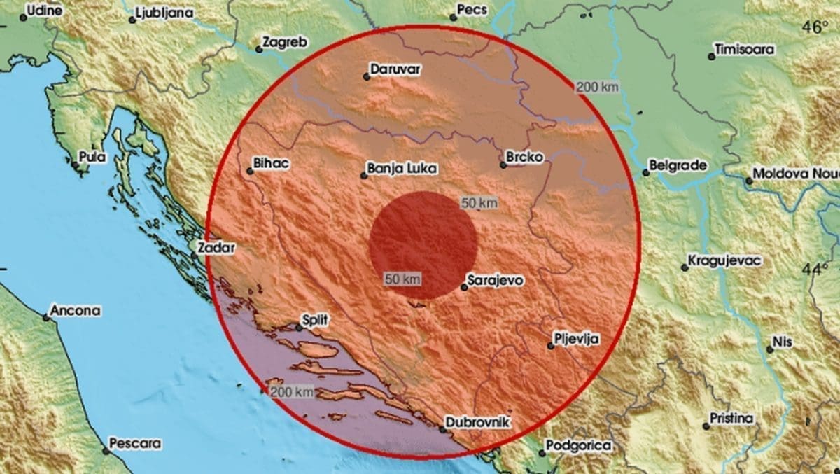 Potres zatresao Bosnu i Hercegovinu - DALMACIJA DANAS