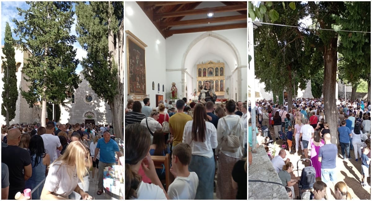 RIJEKE DJECE NA POLJUDU: U svetištu sv. Ante blagoslovljeni djeca i cvijeće - DALMACIJA DANAS