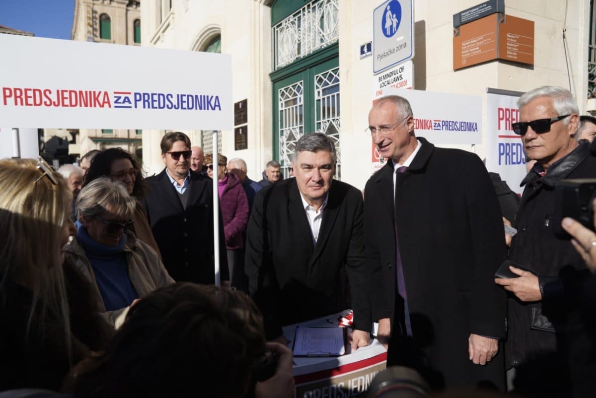 Milanović skupljao potpise u Splitu, pogledajte koliko je ljudi došlo ...
